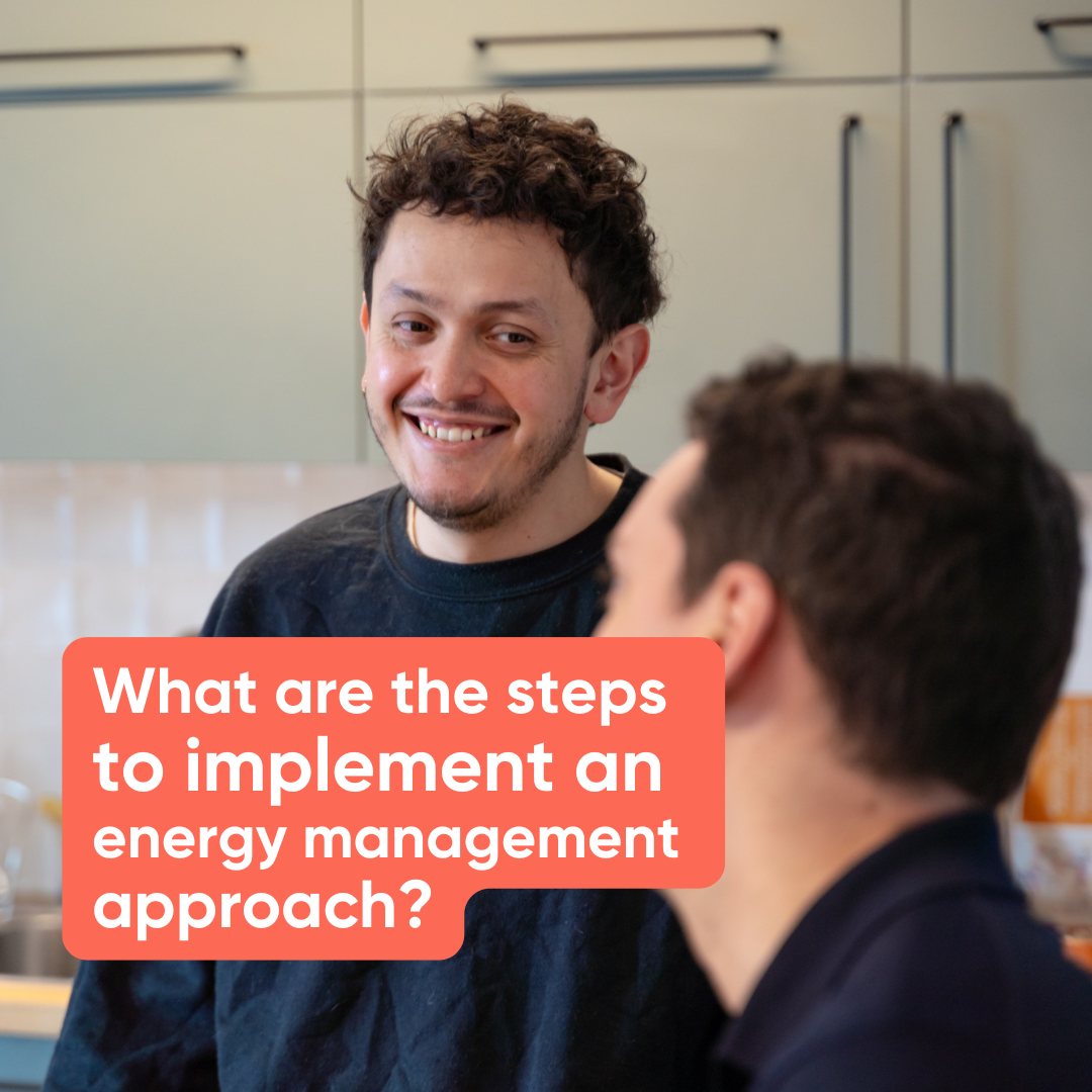 What are the steps to implement an energy management approach? - advizeo